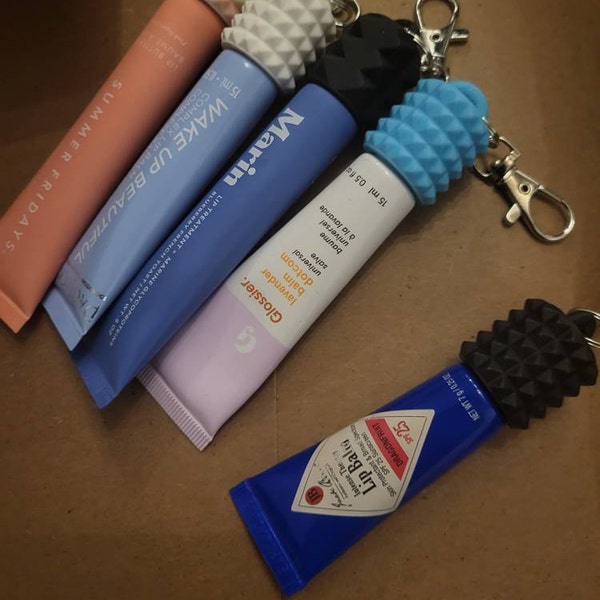 GLOSSGRL Keychain Cap for Lipgloss and Balm Bubble Cap Chap Cap Chap ...