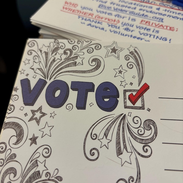 Voter Postcards Dont Just Vent Vote Patriotic United States Voting ...