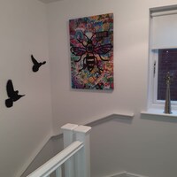 Manchester Bee Graffiti Style Remember 22 Bees Bright Small Made in Mcr ...