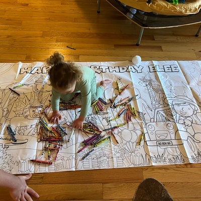 Total Solar Eclipse 2024 Coloring Poster Solar Eclipse Party Decor ...