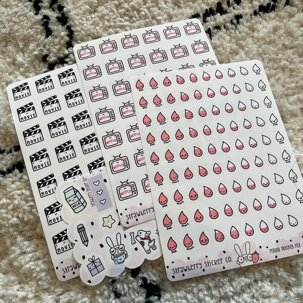 42 Netflix TV Cute Planner Stickers SSC1045 - Etsy