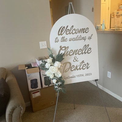 Multi Color Welcome Sign and Seating Chart, 5mm WPC Wood Unique Beach ...