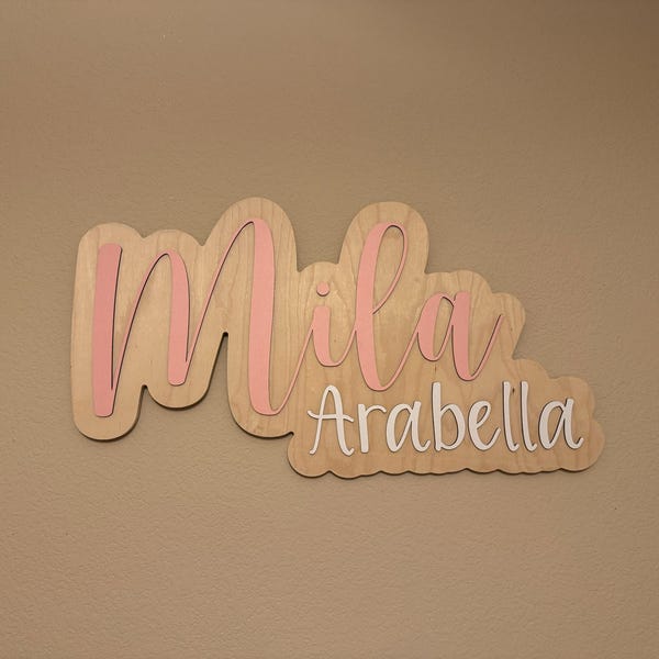 Name Cutouts for Nursery, Wooden Letters, Name Sign, Nursery Letters ...