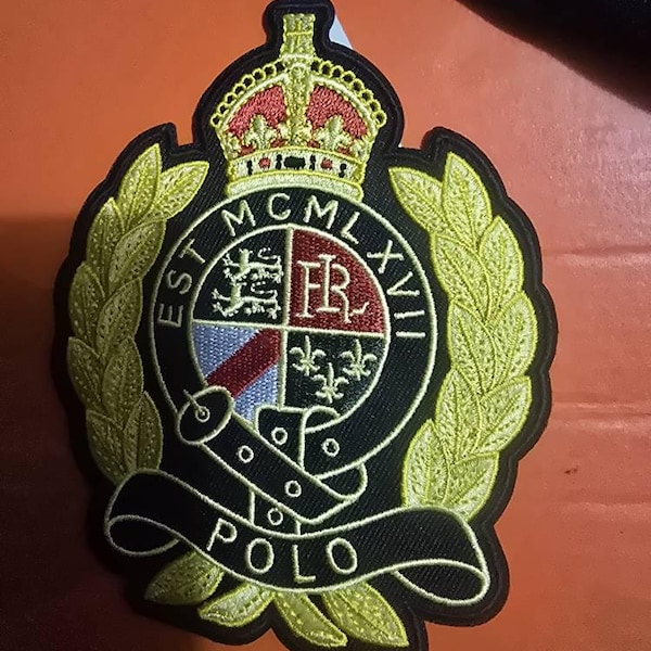 POLO Horse Riding Crest Emblem 3D Raised Embossed TPU Iron on Badge ...