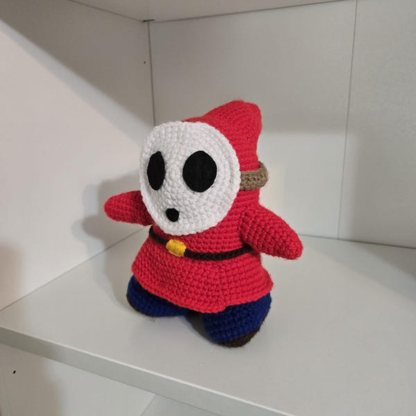 Shy Guy Mario Video Game Amigurumi Crochet Pattern | Amigurumi Crochet ...