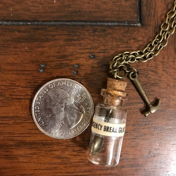 Emergency Spoon in a Bottle Necklace, Spoonie Necklace, Ehlers-danlos ...