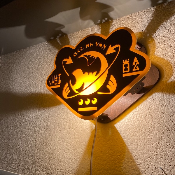 Splatoon Lamp - Grizzco Industries - Wall Hangable - Nintendo - Etsy