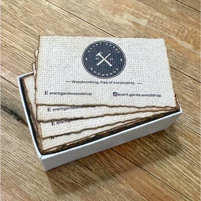 Eco Friendly Business Card From Handmade Recycled Paper Printed in ...
