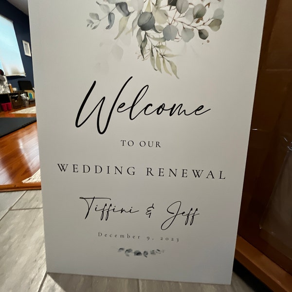 Wedding Welcome Sign, Wedding Sign, Welcome to Our Wedding Sign ...