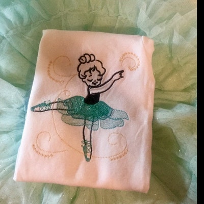 Unique Little Dancer Embroidery Outline Designs / 4x4, 5x7 and 6x10 ...