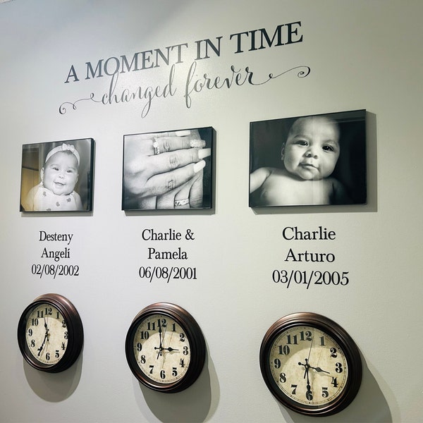 A Moment in Time Changed Forever Photo Picture Wall Vinyl Wall Decal ...