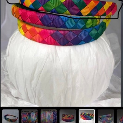 Rainbow Headband Ombre Headband Wide Headband Women Rainbow Birthday ...
