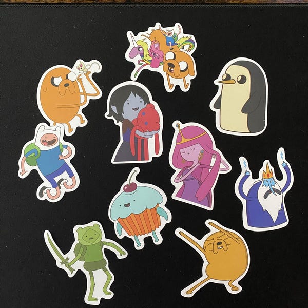 Adventure Time Stickers, Vinyl Stickers, 10-50 Pcs Random Pack, FREE ...