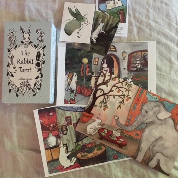 The Rabbit Tarot - Deluxe Version- Animal Art Card Deck From Original ...