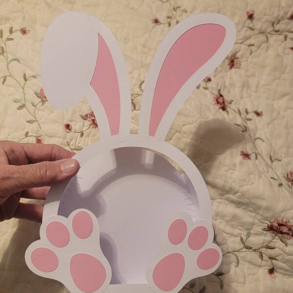Easter Bunny Treat Bag Cut File // Easter Cut File // Digital Template ...