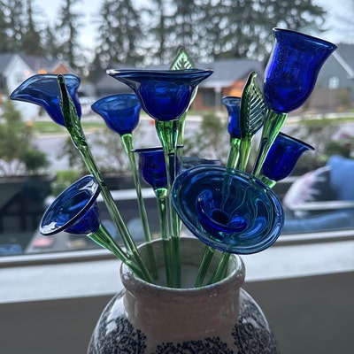 Flower One-hitter Smoking Pipe Heady Glass Pipe Flower Pipe for Girls ...