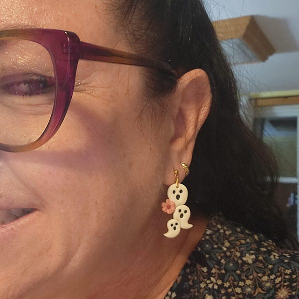 Handmade Clay HO HO Drop Earrings - Etsy