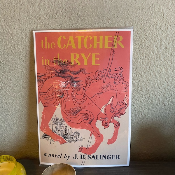 The Catcher in the Rye Poster Book Cover Posters Book Lover Gift ...