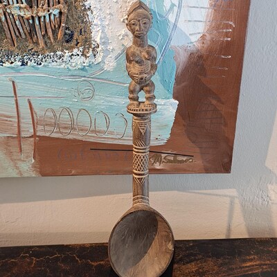 African Mask Traditional Guru Tribe in Natural Yellow Color Masks for ...