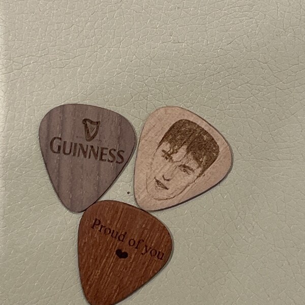 Personalized Guitar Pick With Case for Fathers Day, Gift for Him ...