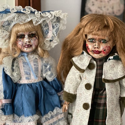 Creepy Doll Altered Doll Art Doll Spooky Gothic Horror Halloween ...