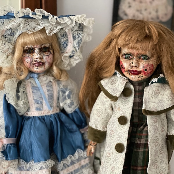 Creepy Doll Altered Doll Art Doll Spooky Gothic Horror Halloween ...