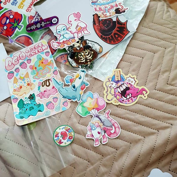 Octo Ice Cream Waterproof Sticker Sheet! - Etsy