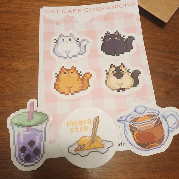 Pixel Art Food Stickers Cute & Colorful Designs for Planners and Decor ...