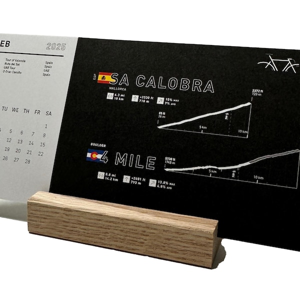 Natural Wood Calendar Holder: Photo & Card Display Stand - Etsy