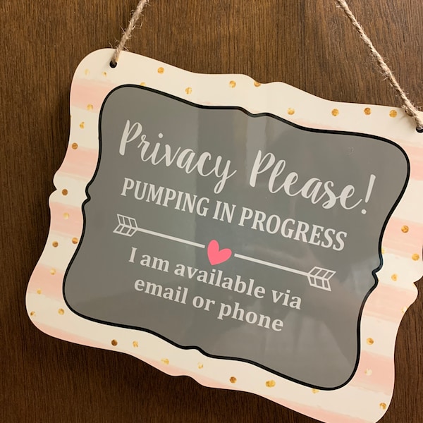 Breastfeeding Sign for Door, Sign for Nursing Mom, Gift for New Mother ...