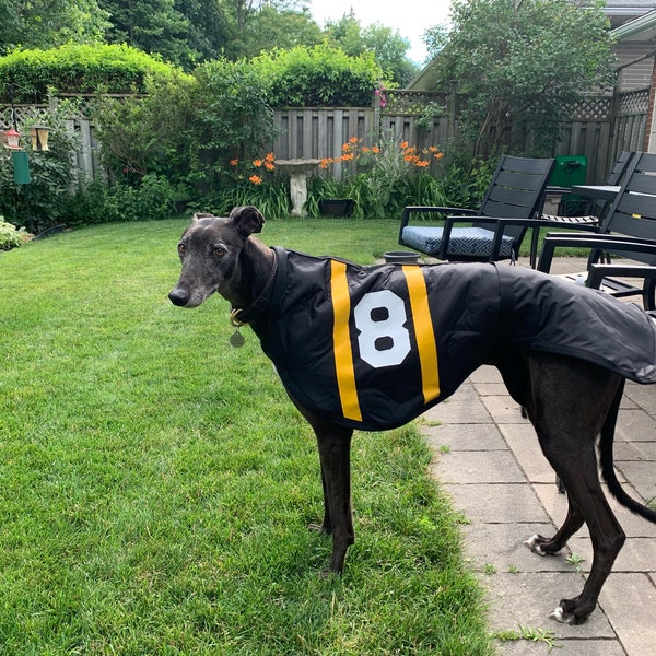 Greyhound Coats, Greyhound Track Coats. Nylon Dog Coats, Fleece Lined ...