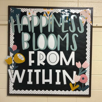 Wildflowers Classroom Door Decor Kit, Back to School, Easy and Modern ...