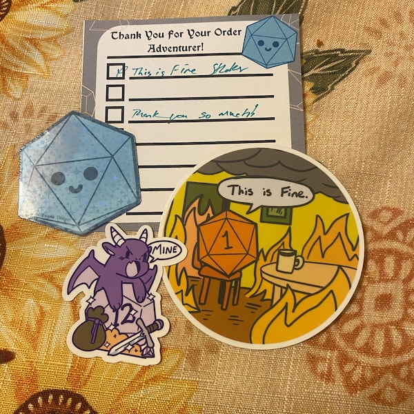 This is Fine Natural 1 Sticker: Cute Dnd Sticker, Dnd Gift, Laptop ...