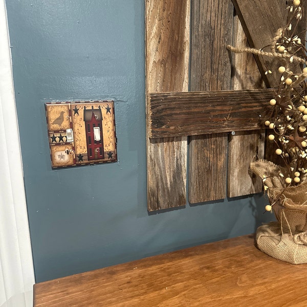 Primitive House, Country Light Switch Cover, Night Light, Cabinet Knob ...