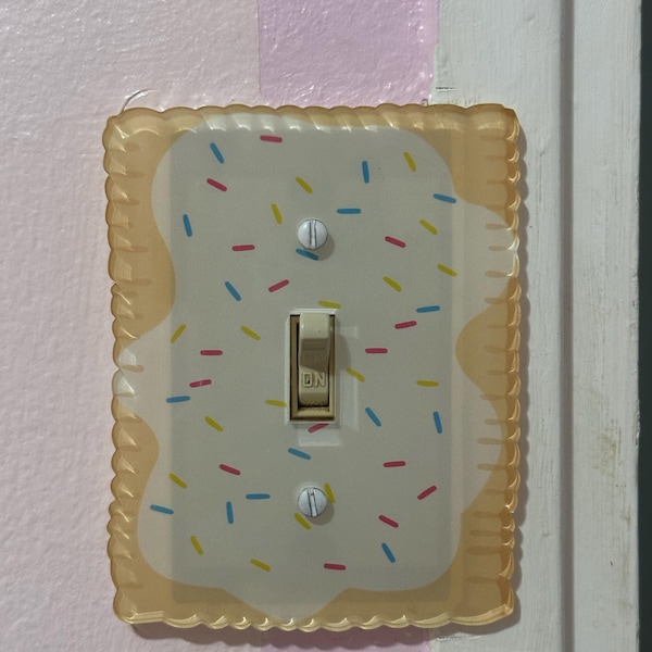 Toaster Breakfast Pastry Light Switch Cover, Laser Cut Acrylic, Home ...
