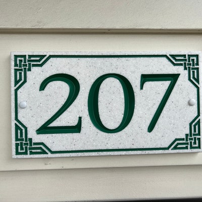 Tudor Address Sign Engraved Designer House Numbers. Choice of - Etsy