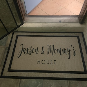Doormat Hole Optical Illusion Pattern Door Mat Quirky Cool Checkered ...