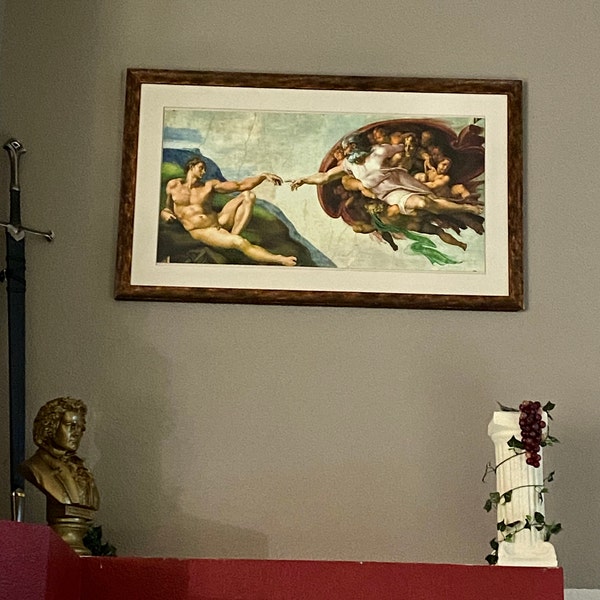 Creation of Adam Poster: Michelangelo Sistine Chapel Print - Etsy