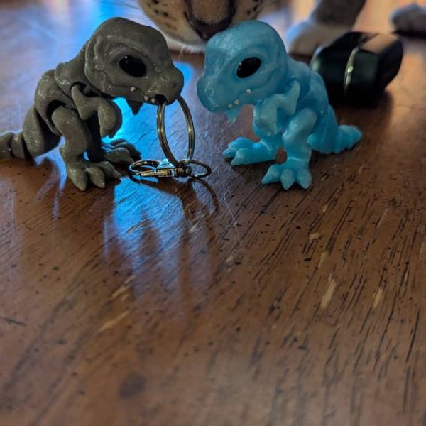 Tiny T-rex Keychain | Tyrannosaurus Pocket Buddy | Hand-painted ...
