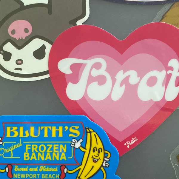 Brat Heart Sticker - Etsy