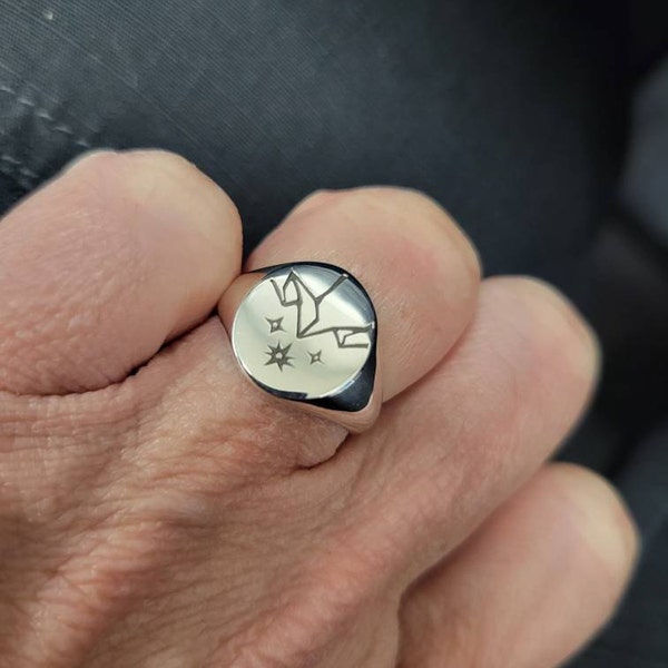 ACOTAR Night Court Signet Ring, Starry Mountains Night Court Ring ...