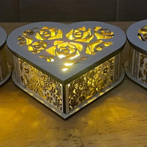 Winter Scene With Deer Landscape Multilayer Shadow Box Frame Wall Decor ...