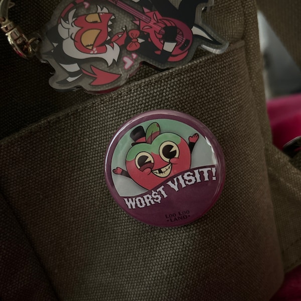 Loo Loo Land "visit" Pins | Helluva Boss Buttons - Etsy