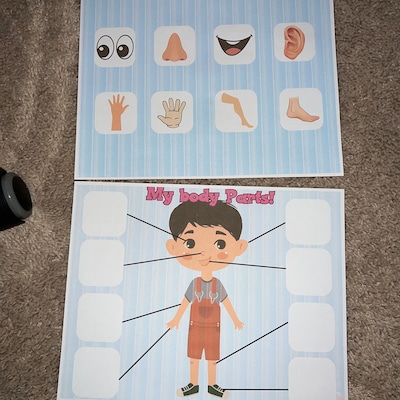 Body Parts Matching Activity Body Parts Matching Activity Printable ...