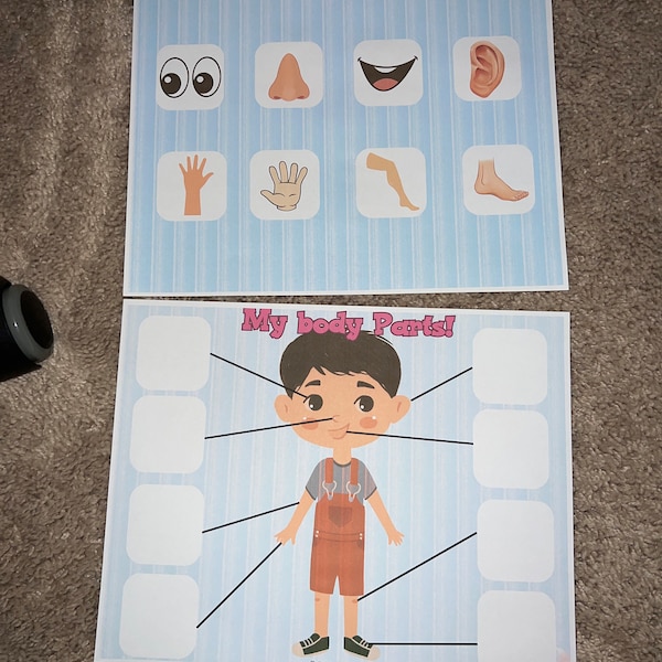 Body Parts Matching Activity - Body Parts Matching Activity Printable ...