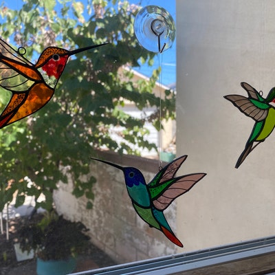 Hummingbird Suncatcher Window Hangings Set of 3 Hummingbirds - Etsy Canada