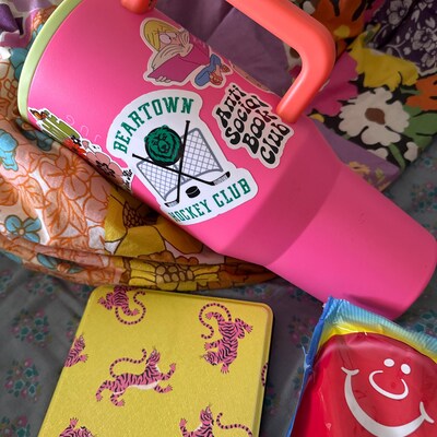 Holographic Reader Tarot Card Sticker Spooky Books Skeleton Sticker for ...