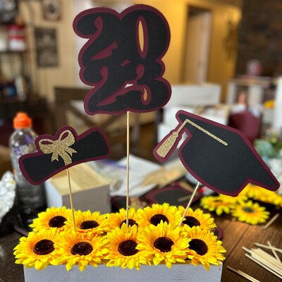 Graduation Centerpiece SVG Graduation Fan SVG DIY Graduation - Etsy