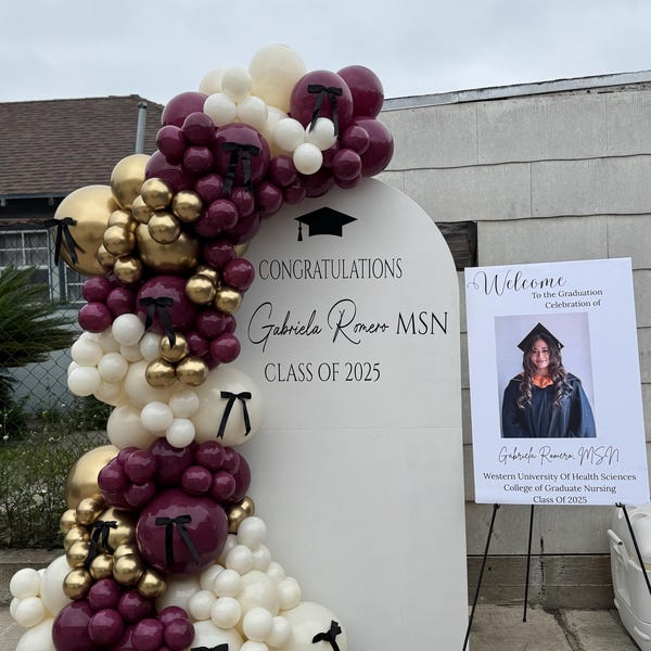 Custom Party Backdrop Sign - Party Sign - Decal - Custom Sign - Etsy