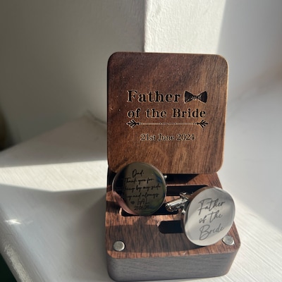 Father of the Bride Gif, Personalized Wedding Cufflinks, Father of ...